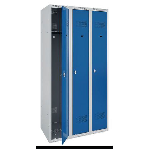 Industriële locker Prima 1 tot 4 koloms - breedte 300 mm op voet ...