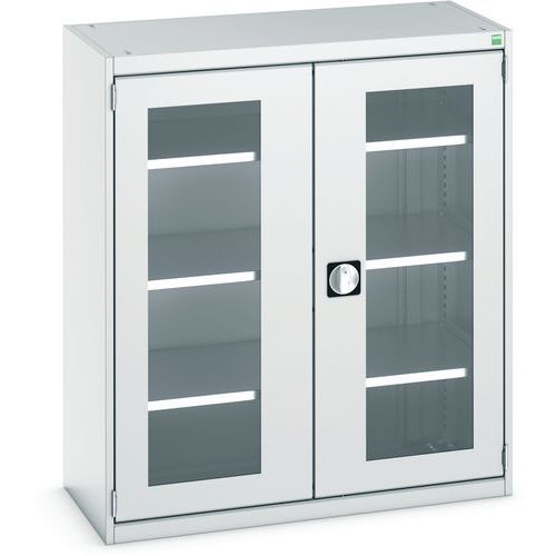 Zware kast met transparante deuren Cubio - Bott - Manutan.nl