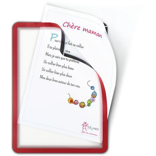 Zelfklevende insteekmap voor wissellijst Magneto A4 - Manutan.nl