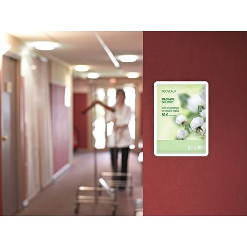 Zelfklevende insteekmap voor wissellijst Magneto A4 - Manutan.nl